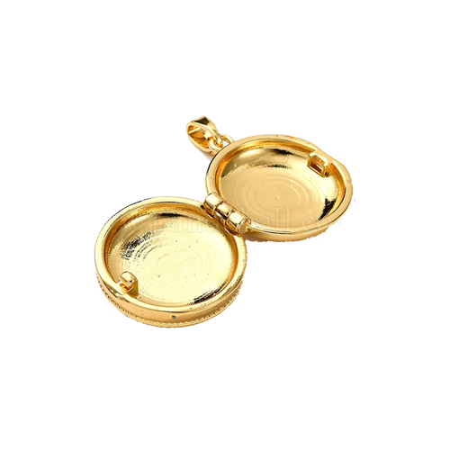 Gold Clamshell Locket – True Lucia